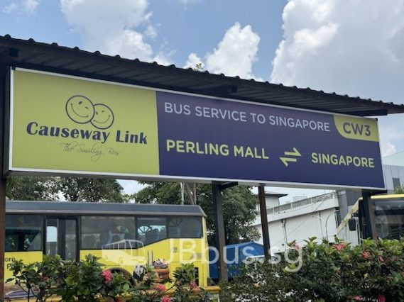 Bus CW3 SG Jurong Town Hall to Perling Mall & Aeon Bukit Indah JB
